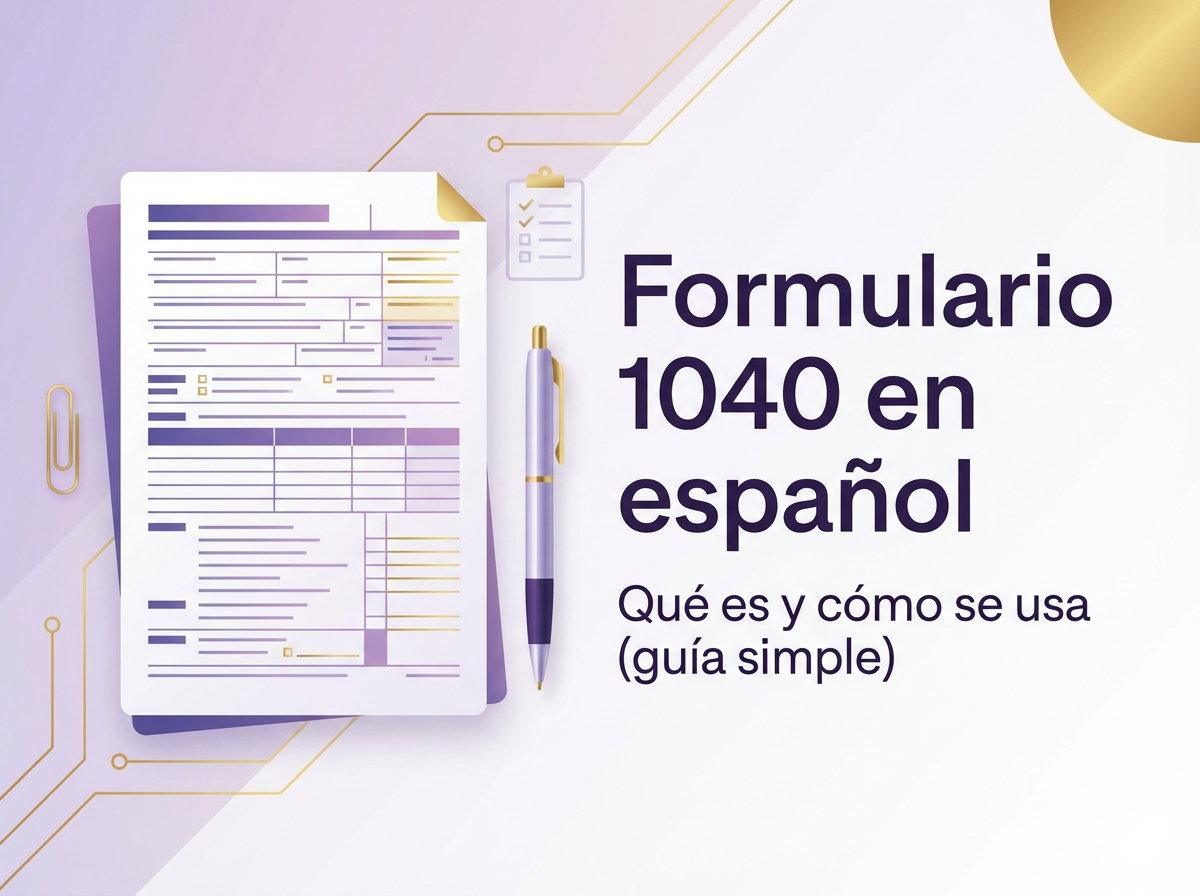 Formulario 1040 en español: qué es y cómo se usa (guía simple) - QB ...